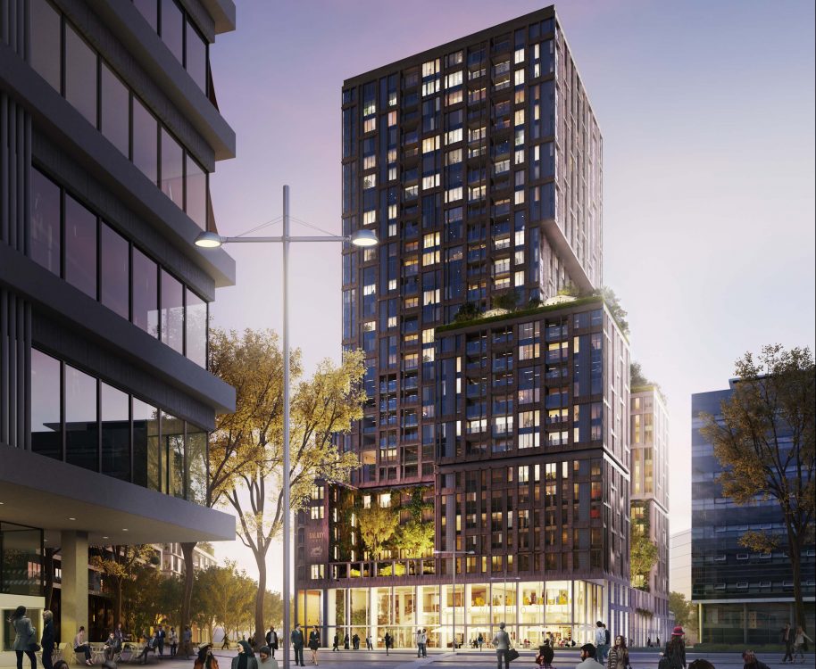 Hoogste punt Galaxy Tower bereikt - Architectuur.nl